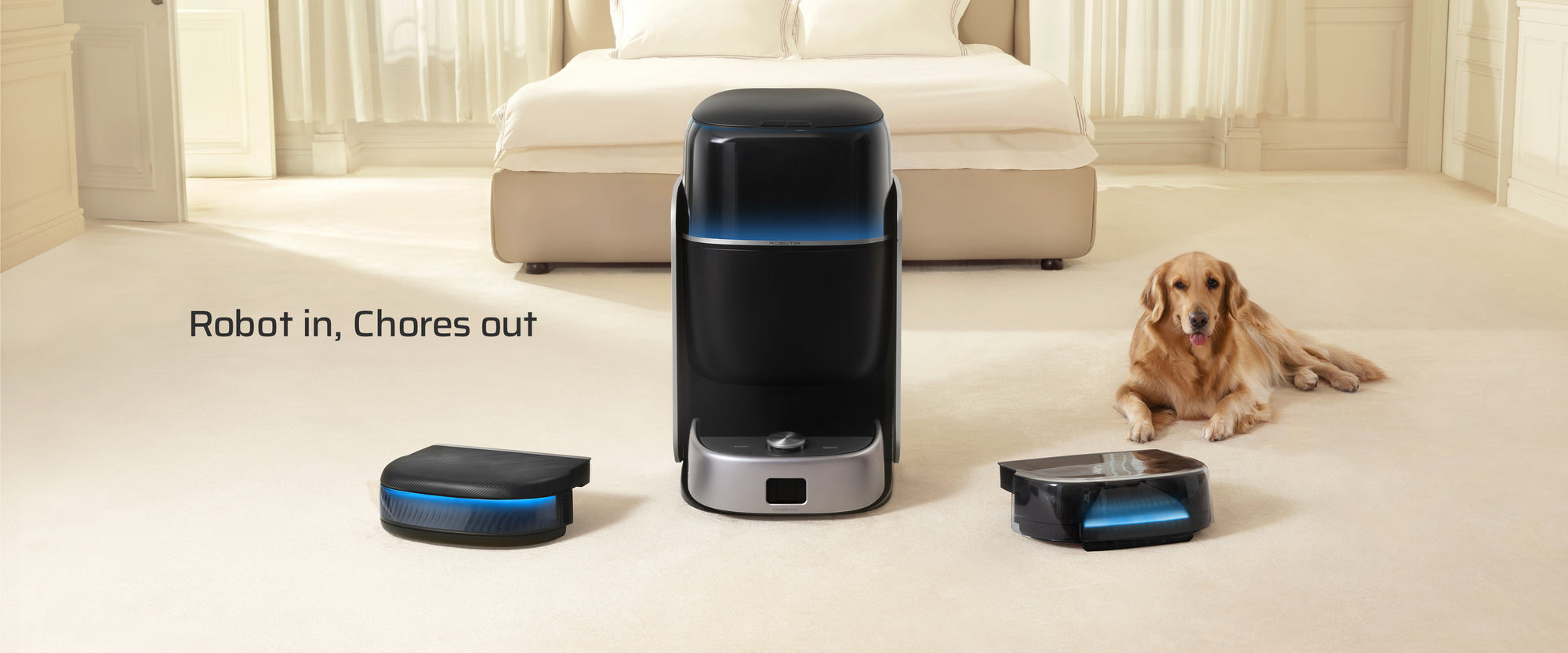 Robotin - World's First Robot Carpet Cleaner | Auto Wash & Dry